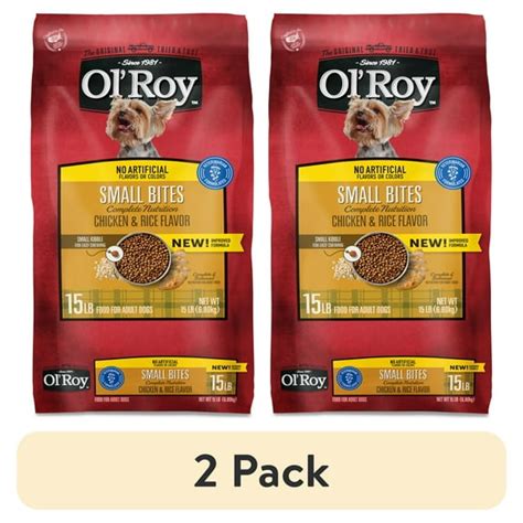 2 Pack Ol Roy Complete Nutrition Chicken And Rice Flavor Small Bites