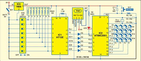 Rf Based Multiple Device Control Circuit Diagram