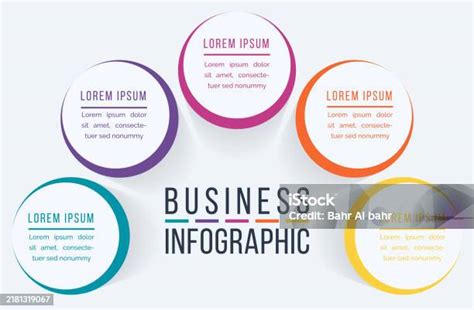 비즈니스 인포그래픽 디자인 5단계 개체 요소 또는 옵션 비즈니스 정보 0명에 대한 스톡 벡터 아트 및 기타 이미지 0명 5 개념 Istock