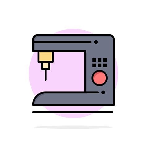 Coffee Electric Home Machine Abstract Circle Background Flat Color Icon 14852141 Vector Art At