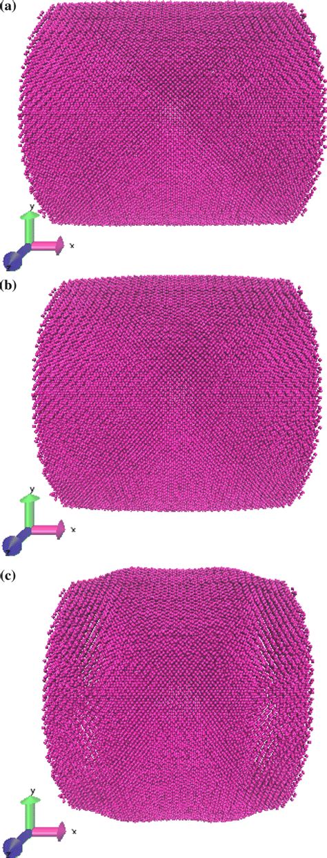 Snapshots Of Atomic Configurations At Various Step Numbers A Step Download Scientific Diagram