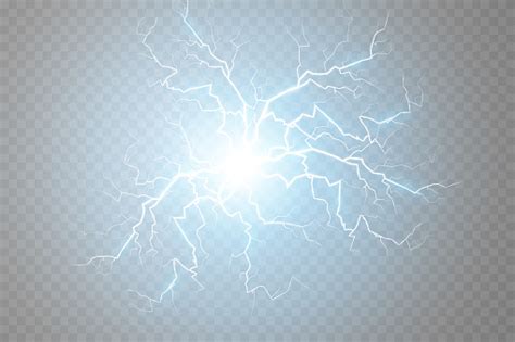 매직 번개와 밝은 조명 효과의 세트 벡터 일러스트 레이 션 번개에 대한 스톡 벡터 아트 및 기타 이미지 번개 배경 주제 번쩍이는 Istock
