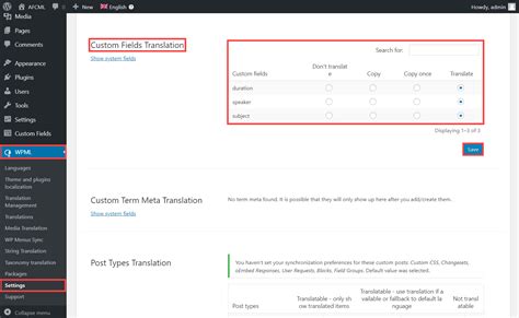translate sites built with advanced custom fields acf wpml