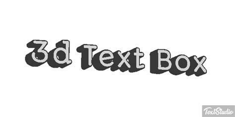 3d Text Box Font Animated  Logo Designs
