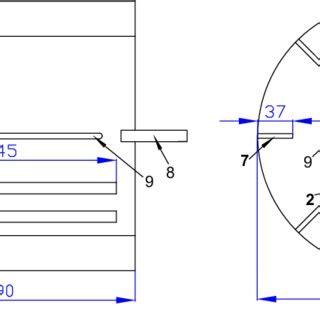 Schematic Diagrams Of The Rotating Drum Reactor With Fitting A Download Scientific Diagram