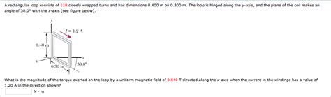 solved a rectangular loop consists of 118 closely wrapped