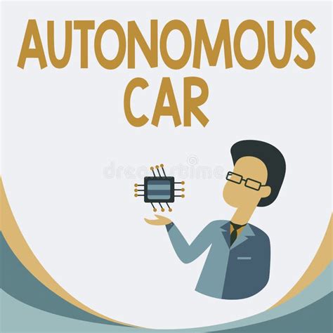 Handwriting Text Autonomous Car Conceptual Photo Vehicle That Can Guide Itself Without Human