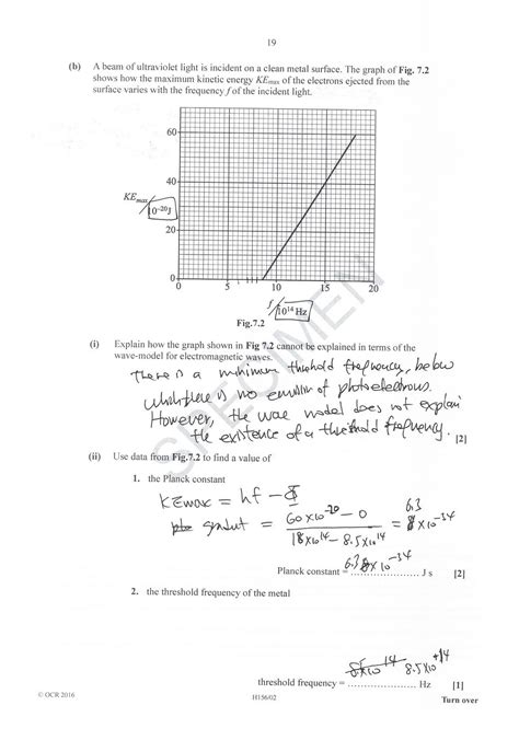 Detailed Solutions For Ocr As Physics A Specimen Paper 2