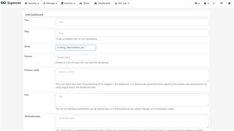 Add Dashboard Loading All Available Slices From Dropdown · Issue