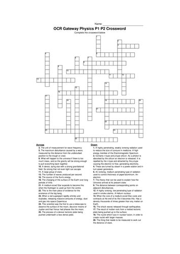 Ocr Gcse Gateway Science Physics P1 P2 Complete Revision Megapack Teaching Resources