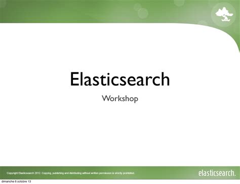 elasticsearch workshop speaker deck