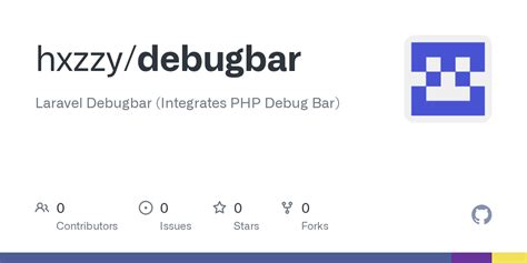 Github Hxzzydebugbar Laravel Debugbar Integrates Php Debug Bar