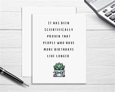 Funny Scientific Birthday Card Sarcastic Card Great For A Scientist