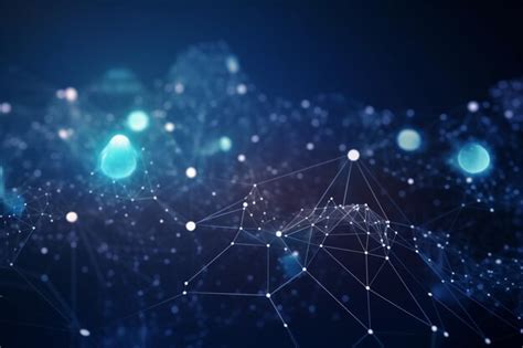 Premium Ai Image A Close Up Of A Blue And White Abstract Background With Dots Generative Ai