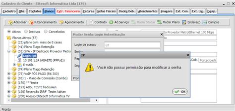 Modulo Desktop Permissoes Opcoes Gerais Editar Senha De Radius