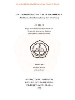 SISTEM INFORMASI PENJUALAN BERBASIS WEB USD Sistem Informasi Penjualan Berbasis Web Usd Pdf