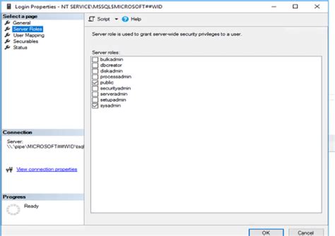 How To Connect To A Windows Internal Database Wid Such As Wsus Dimitris Wanderings