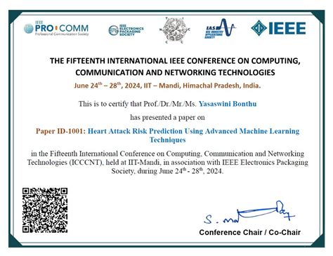 Yasaswini Bonthu On Linkedin Icccnt2024 Machinelearning