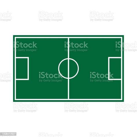 흰색 배경에 격리 된 축구장 아이콘입니다 벡터 일러스트레이션 Championship에 대한 스톡 벡터 아트 및 기타 이미지