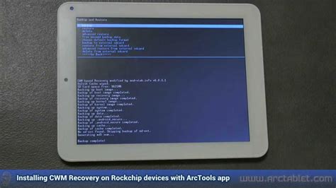 ClockworkMod Recovery CWM Easy Install On Rockchip Devices With ArcTools YouTube