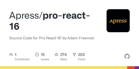 github apress pro react 16 source code for pro react 16 by adam