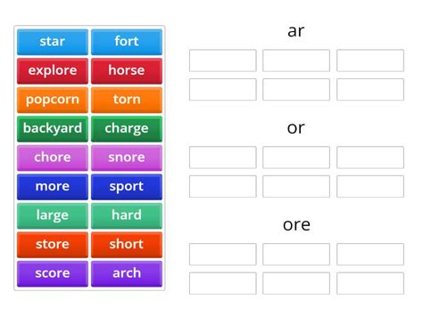Unit 4 Week 3 Spelling Sort Group Sort