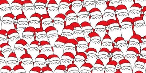 빨간 모자 쓴 산타클로스 사이에서 산타클로스인 척 위장해 숨어있는 양을 찾아주세요 심리테스트 해볼래