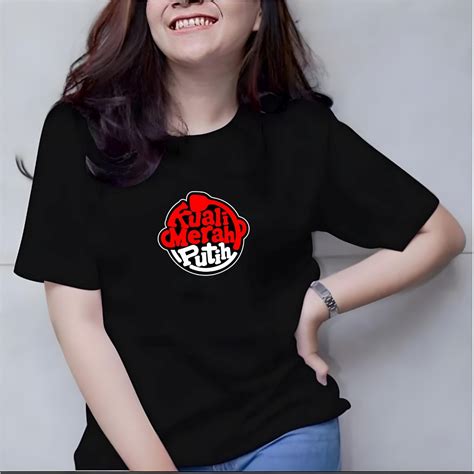 Jual Kaos Kuali Merah Putih Kaos Terbaru Kekinian Baju Wanita Lengan Pendek Shopee Indonesia