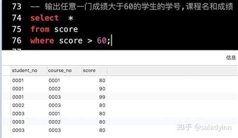 SQL简单查询 知乎
