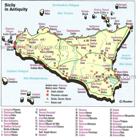 Large Detailed Map Of Sicily With Large Detailed Map Of Sicily With
