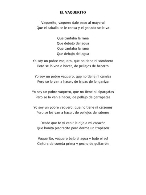 El Vaquerito Pdf