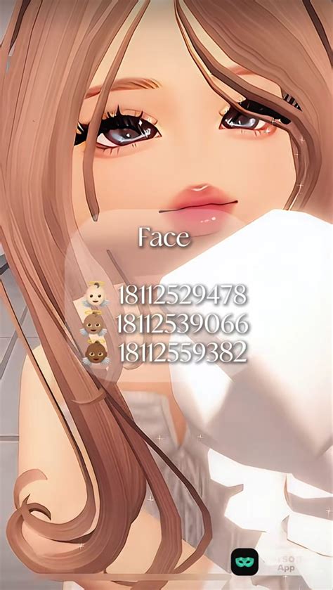 Roblox Id Face Codes