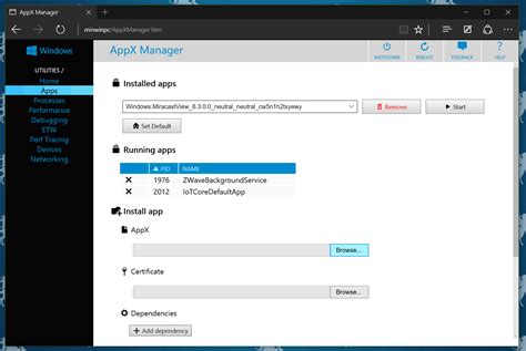 The Windows 10 Iot Core Web Interface Thomas Maurer