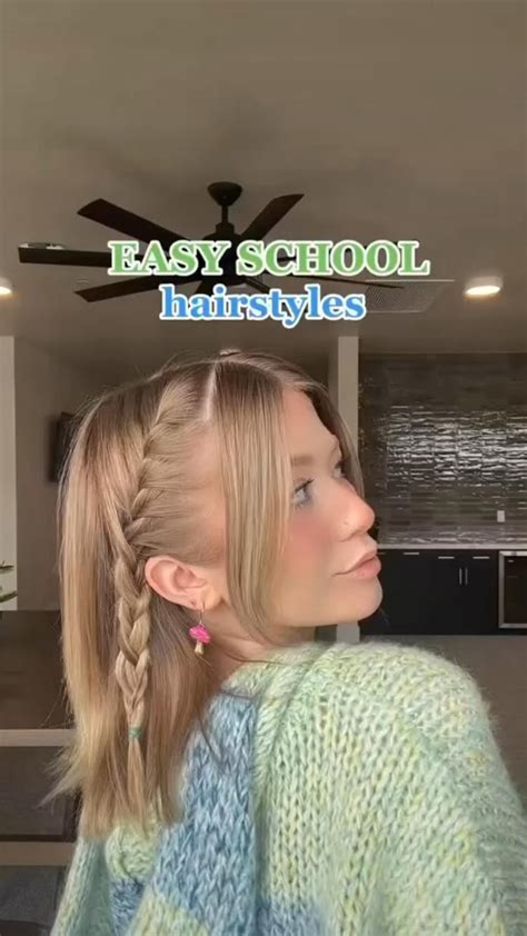 Easy School Hairstyles 💙 Easy Hairstyles For School Short Hair Styles Easy Hairstyles For
