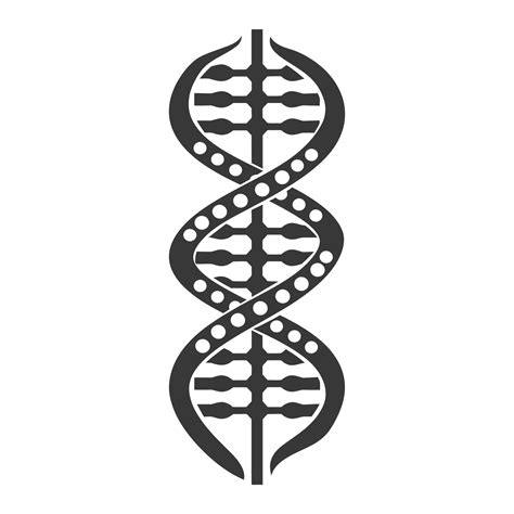 Ai Generated Silhouette Gene Dna Mutation Symbol Black Color Only 40719974 Png