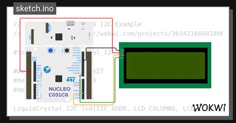 ST Nucleo LCD I C Copy Wokwi ESP STM Arduino Simulator
