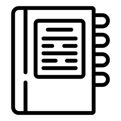 premium vector support documentation icon outline vector faq information