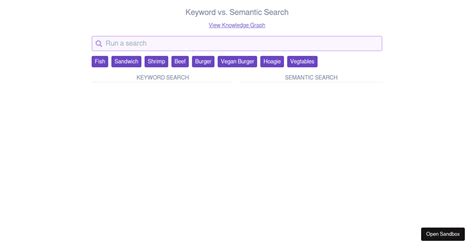 Semantic Keyword Codesandbox