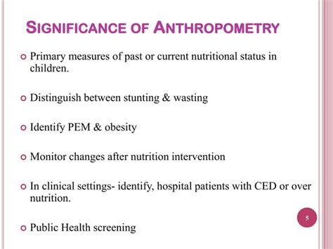 Nutritional Anthropometry Ppt