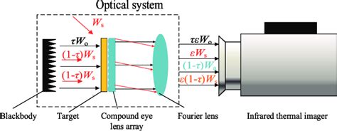 schematic diagram of infrared compound eye lens array imaging system