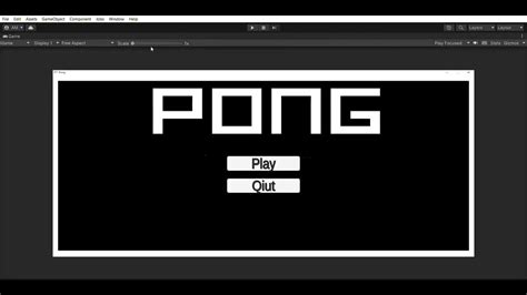 Pong Game Unity 2021 Youtube