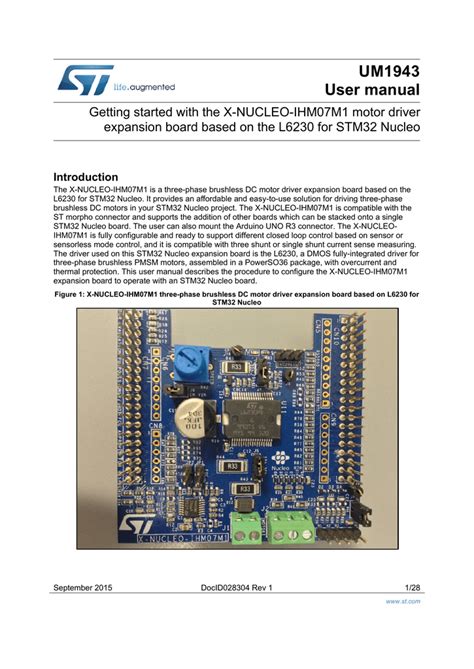 X Nucleo Ihm08m1 X Nucleo Ihm05a1 Bipolar Stepper Motor Driver