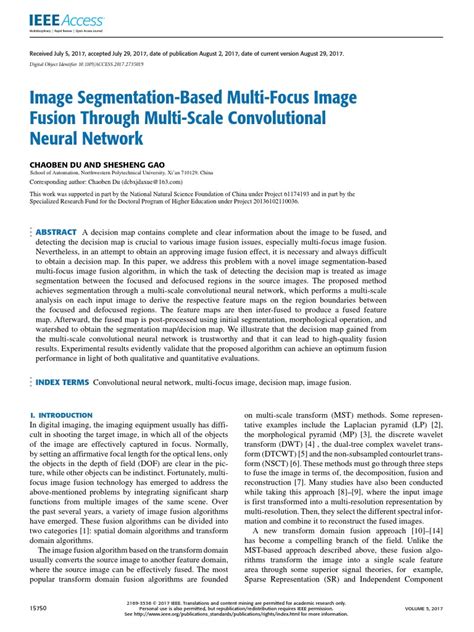 image segmentation based multi focus image fusion through multi scale
