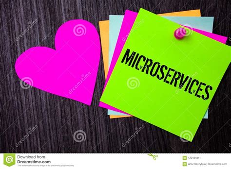 Conceptual Hand Writing Showing Microservices Business Photo Text