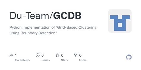 github du team gcdb python implementation of grid based clustering