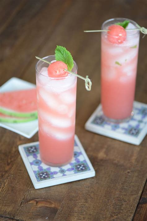 Watermelon Mint Cocktail Recipe M Loves M Dinner En Blanc Mint