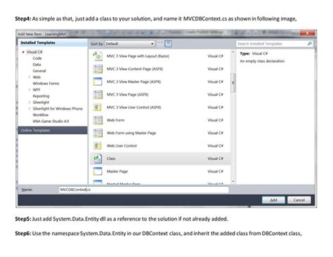 Mvc Application Using Entityframework Code First Approach Part4 Ppt