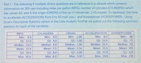 Solved 1 Use The 15iqr Rule To Determine If There Are