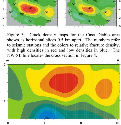 The Nw Se Cross Section Of The Fracture Density Map For The