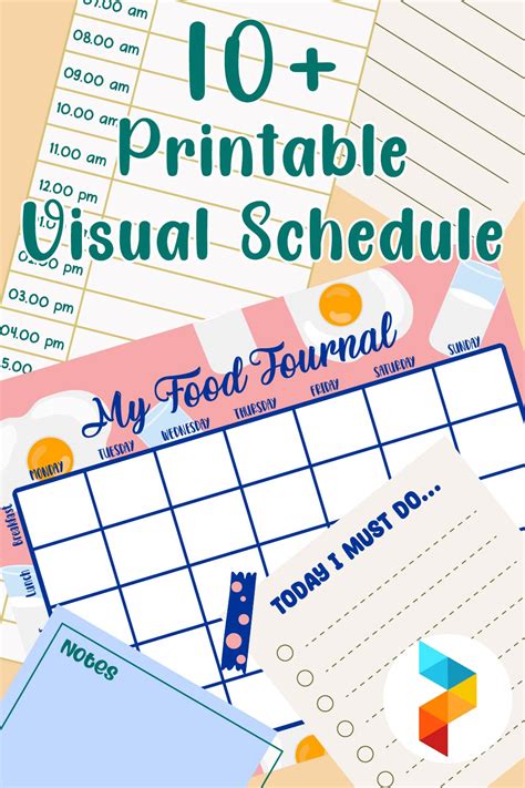 Best Free Printable Visual Schedule Printablee Free Schedule Planner Printable